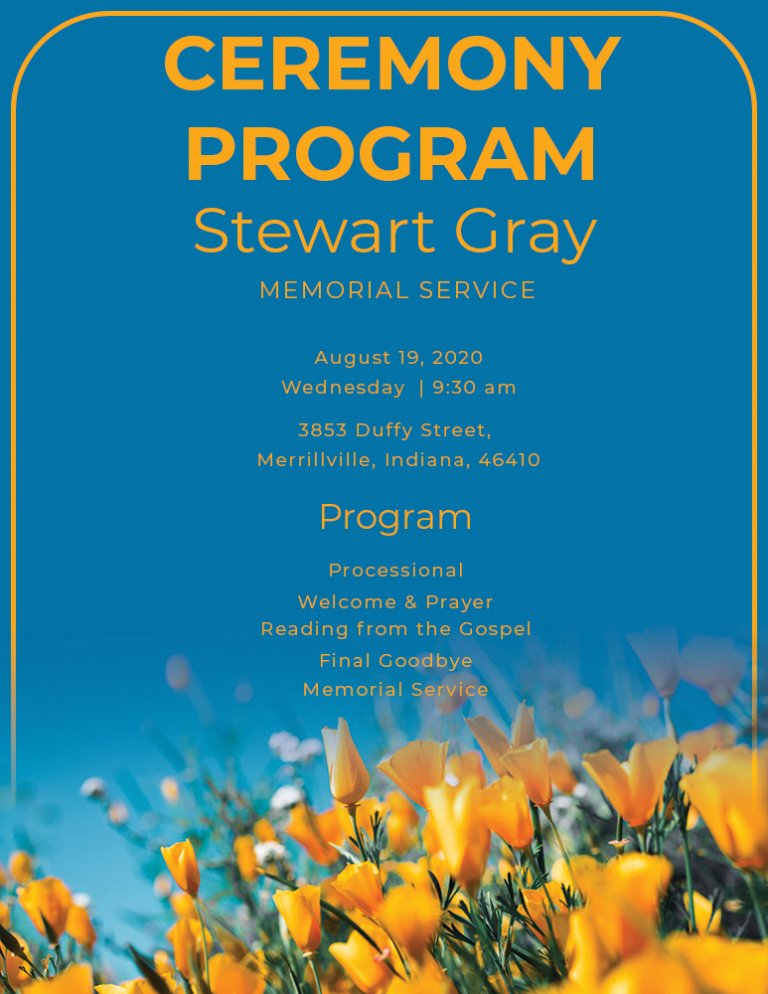 5+ Printable Ceremony Program psd template free | room surf.com