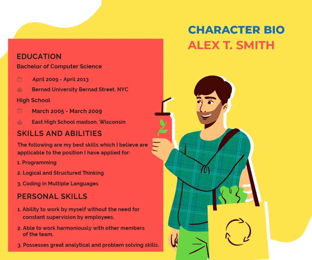 5+ Printable Character Bio template photoshop | room surf.com