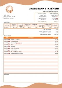 10+ Chase Bank Statement Template | room surf.com