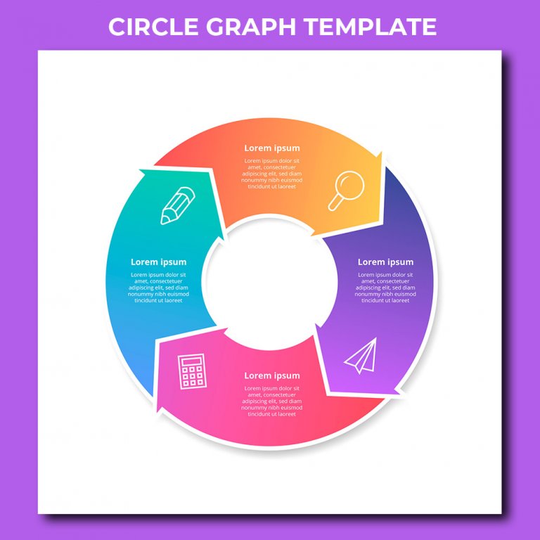 5+ Circle Graph template photoshop | room surf.com