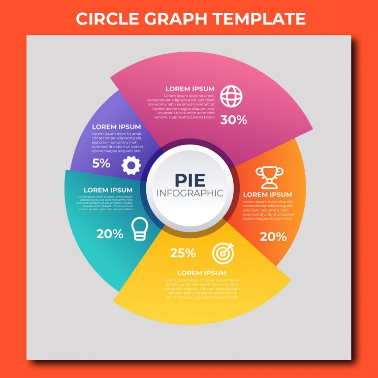 5+ Circle Graph template photoshop | room surf.com