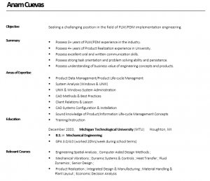 5+ Mechanical Engineering Resume Templates | room surf.com