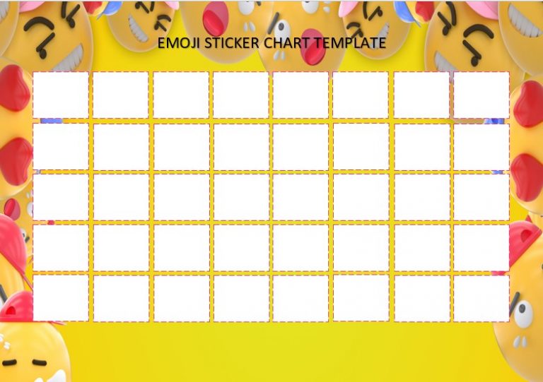 10+ Printable Sticker Chart Template for Child Development | room surf.com