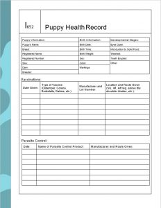 10+ Printable Template Puppy Shot Records to Get Your Puppy’s ...