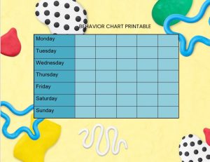 8+ Behavior Chart Printable Template | room surf.com