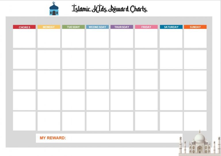 10+ Printable Reward Charts Template for Kids to Help Them Obedient ...