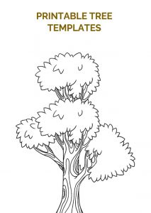 4+ Printable Tree Templates to Use on Art and Craft Projects for Kids ...