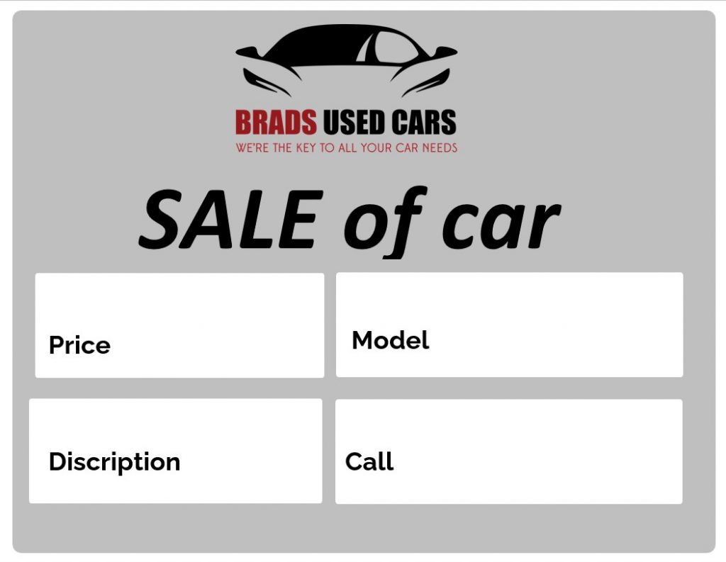 10+ Printable For Sale Sign Template for Car to Get the Buyers Faster ...