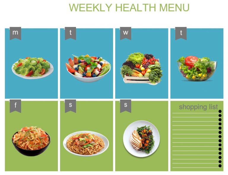 10+ Template Weekly Menus Printable for Household and Schools | room surf.com