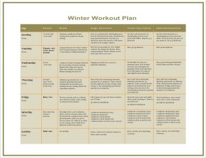 10+ Printable Workout Plans Template | room surf.com