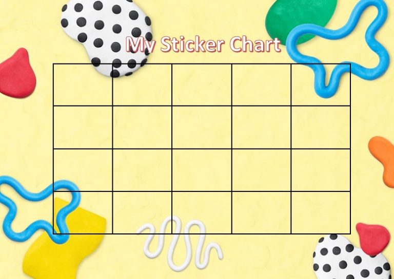 10+ Printable Sticker Chart Template for Child Development | room surf.com
