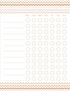 9+ Printable Chore Charts Template for All Purposes | room surf.com
