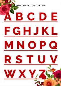 8+ Printable Cut Out Letter Template, a Quick Tool to Have Less Hours ...