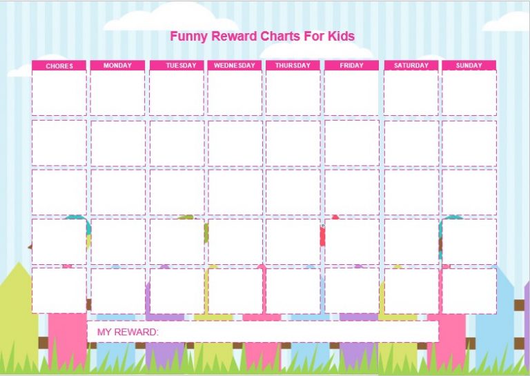 10+ Printable Reward Charts Template for Kids to Help Them Obedient ...