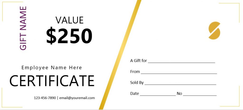 10+ Printable Gift Certificate Templates in Various Beautiful Themes ...