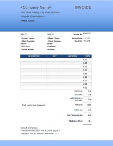 10+ Printable Invoice Template for Your Business Need | room surf.com