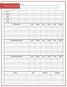 9+ Printable Workout Routine Template to Set Your Training Schedule ...