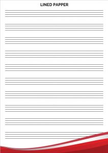 8+ The Printable Lined Paper Template for Many Kinds of Use | room surf.com