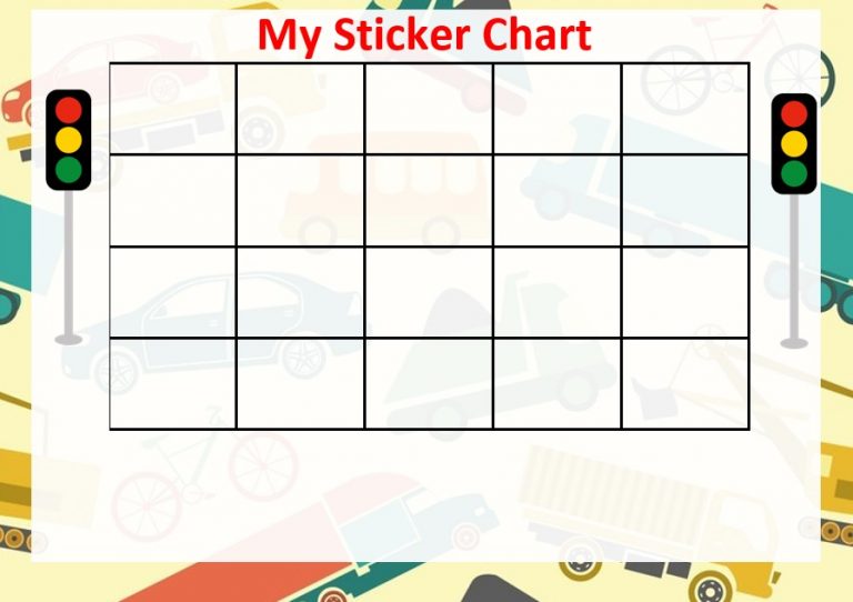 10+ Printable Sticker Chart Template for Child Development | room surf.com