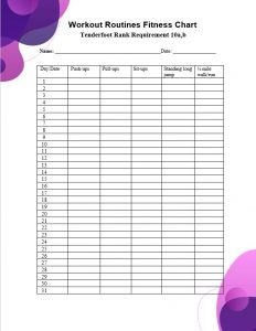 9+ Printable Workout Routine Template to Set Your Training Schedule ...