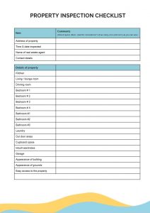 10+ Printable Home Inspection Checklist Templates for Buyers | room ...