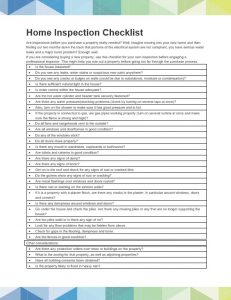 10+ Printable Home Inspection Checklist Templates for Buyers | room ...